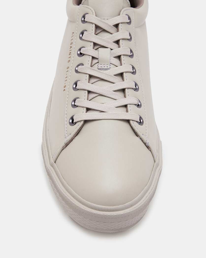 Brody Leather Low Top Trainers Chalk White | ALLSAINTS US